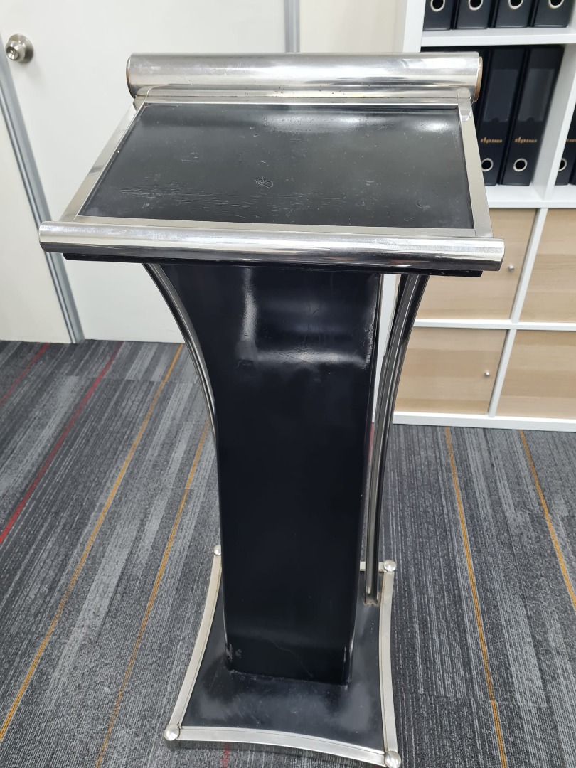 (USED) Executive Rostrum, Podium, Stage desk, presentation Stand, table ...