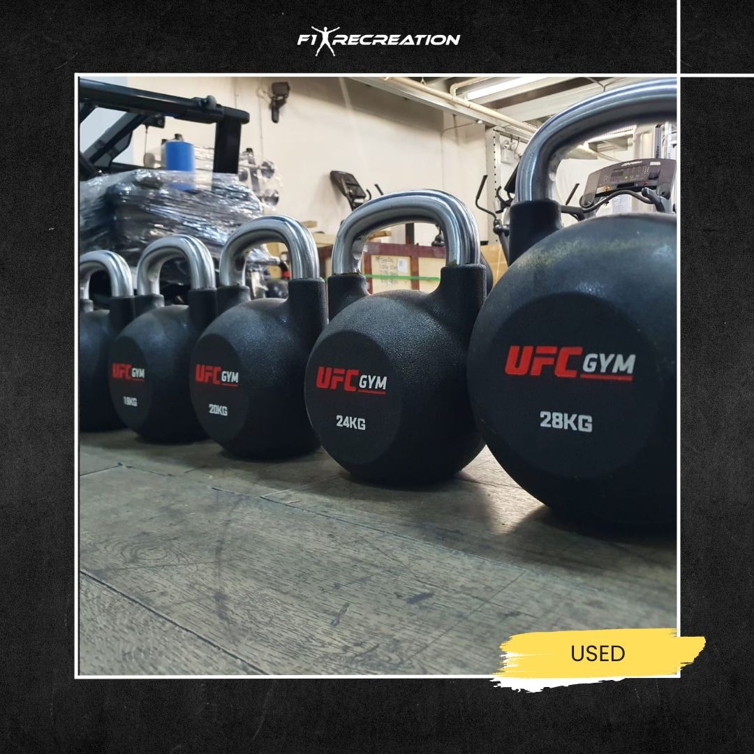 (USED) UFC Gym Kettlebells 8kg - 28kg, Sports Equipment, Exercise ...