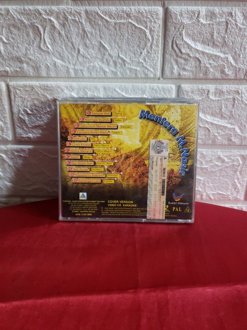 VCD KARAOKE / 1999 - MENTERA m.nasir / VCD KARAOKE M NASIR, Hobbies & Toys, Music & Media, CDs ...