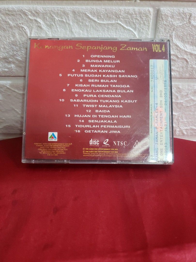 VCD KARAOKE P.RAMLEE / 1996 - SENIMAN AGUNG TAN SRI P.RAMLEE / P RAMLEE VCD KARAOKE. VOL 4 ...