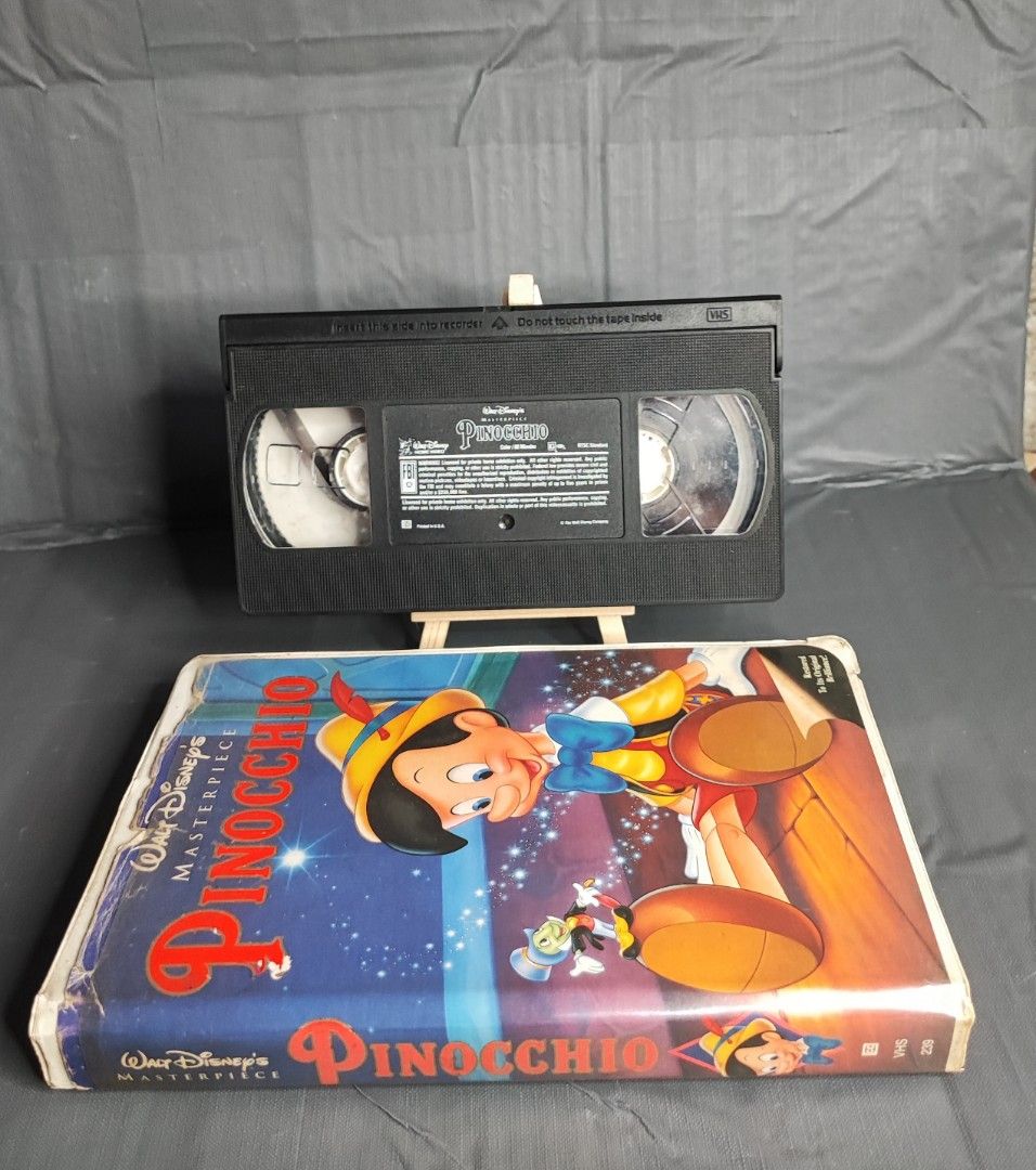 VHS Tapes Disney Pinocchio, Hobbies & Toys, Memorabilia & Collectibles ...