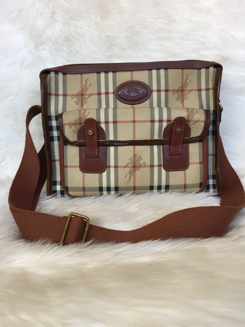 Vintage Burberry sling bag, Luxury, Bags & Wallets on Carousell