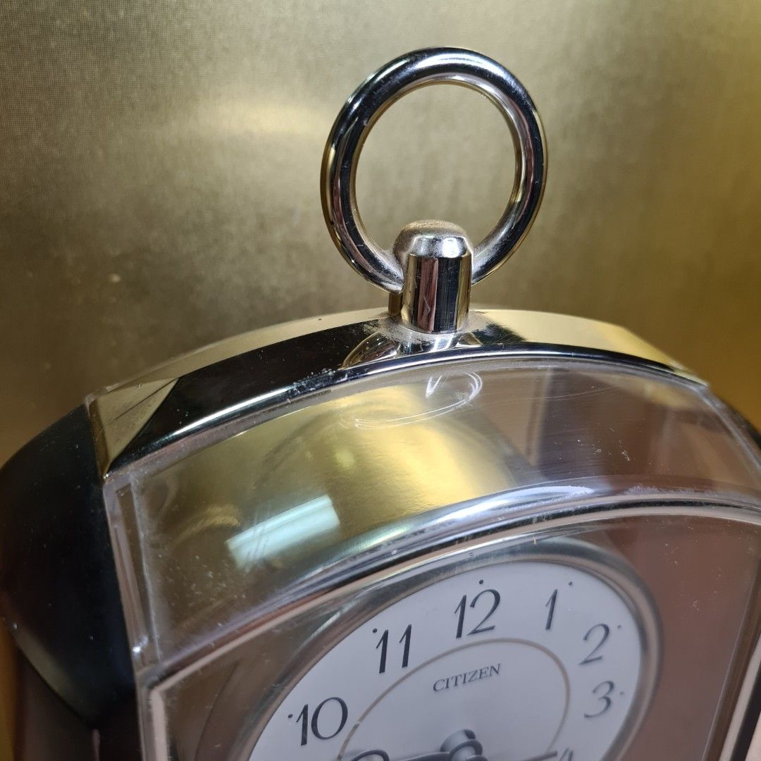 VINTAGE CITIZEN QUARTZ (JAPAN) MANTEL MOTION CLOCK WITH ROTATING CONE ...