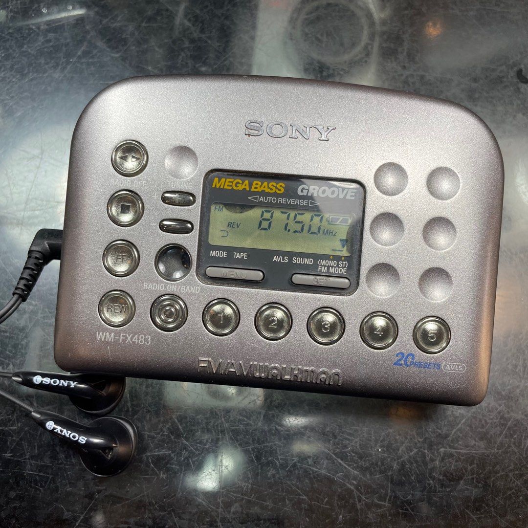 Vintage Retro Sony Walkman WM-FX483 Radio Cassette Player Keset aiwa ...