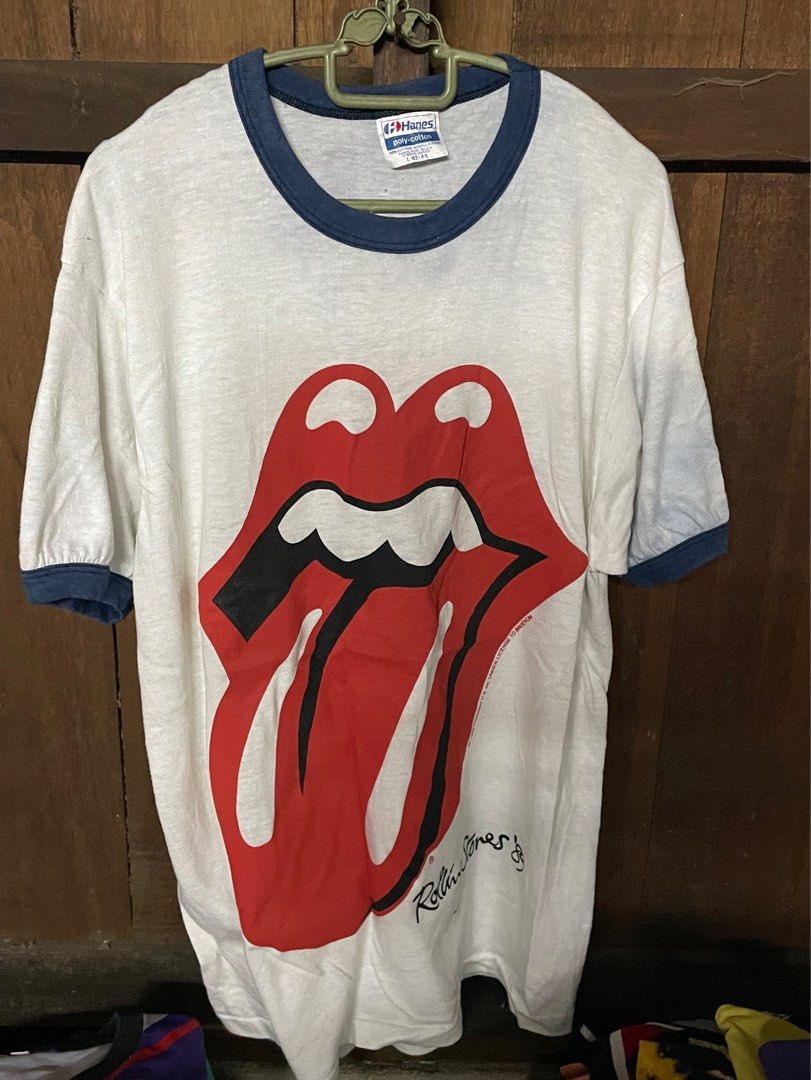 Vintage Rolling stones 89 ringer rare, Men's Fashion, Tops & Sets ...