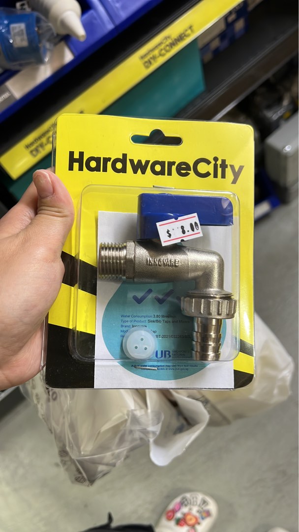 Wall water bib tap single washing machine tap, Furniture & Home Living ...