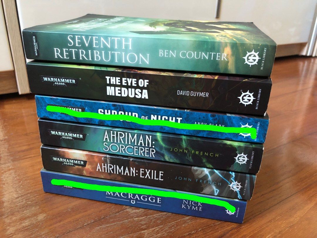 Warhammer 40k Novels - Ahriman, Seventh Retribution, Knights of ...