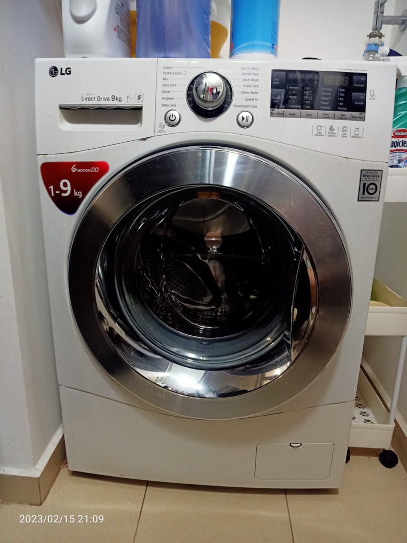 LG 9kg Front-Load Washing Machine, TV & Home Appliances, Washing Machines and Dryers on Carousell