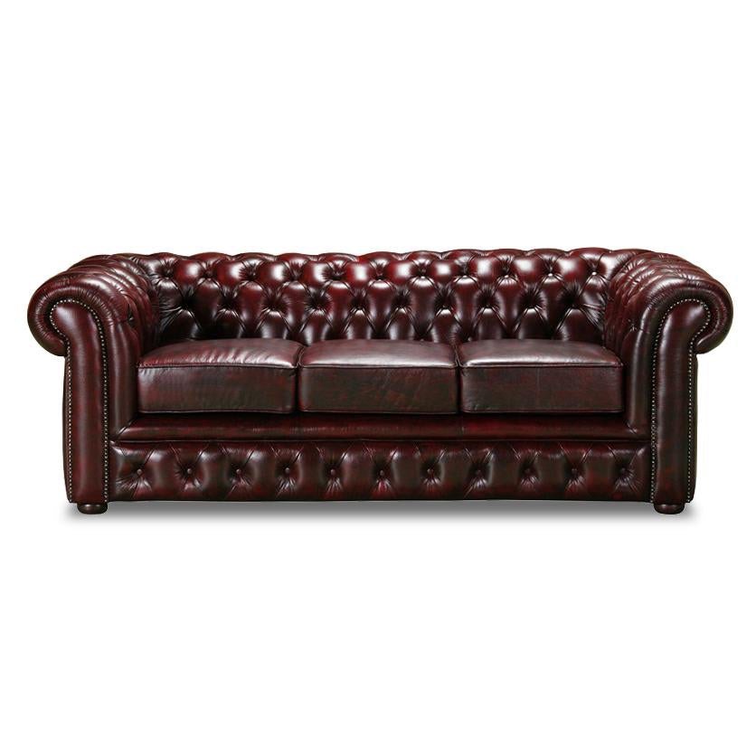 Authentic Wiltshire Chesterfield Vintage Leather Sofa - Tata Brown ...