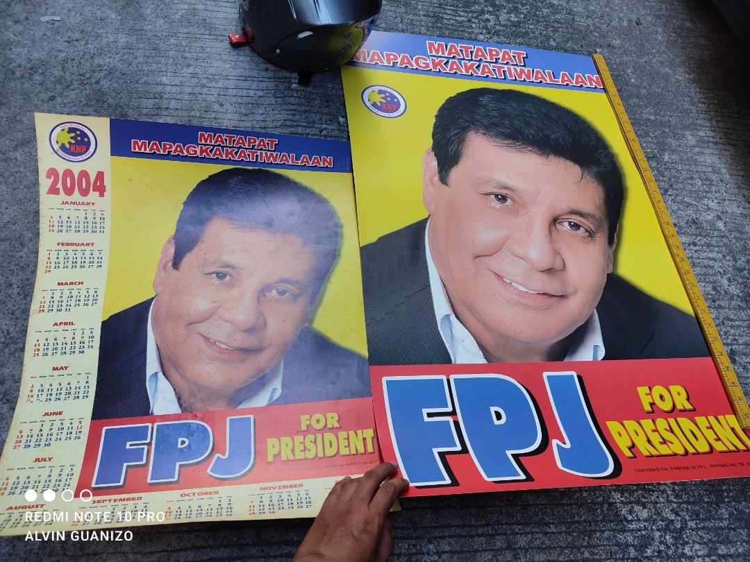 2004 FPJ campaign poster and calendar, Hobbies & Toys, Memorabilia ...