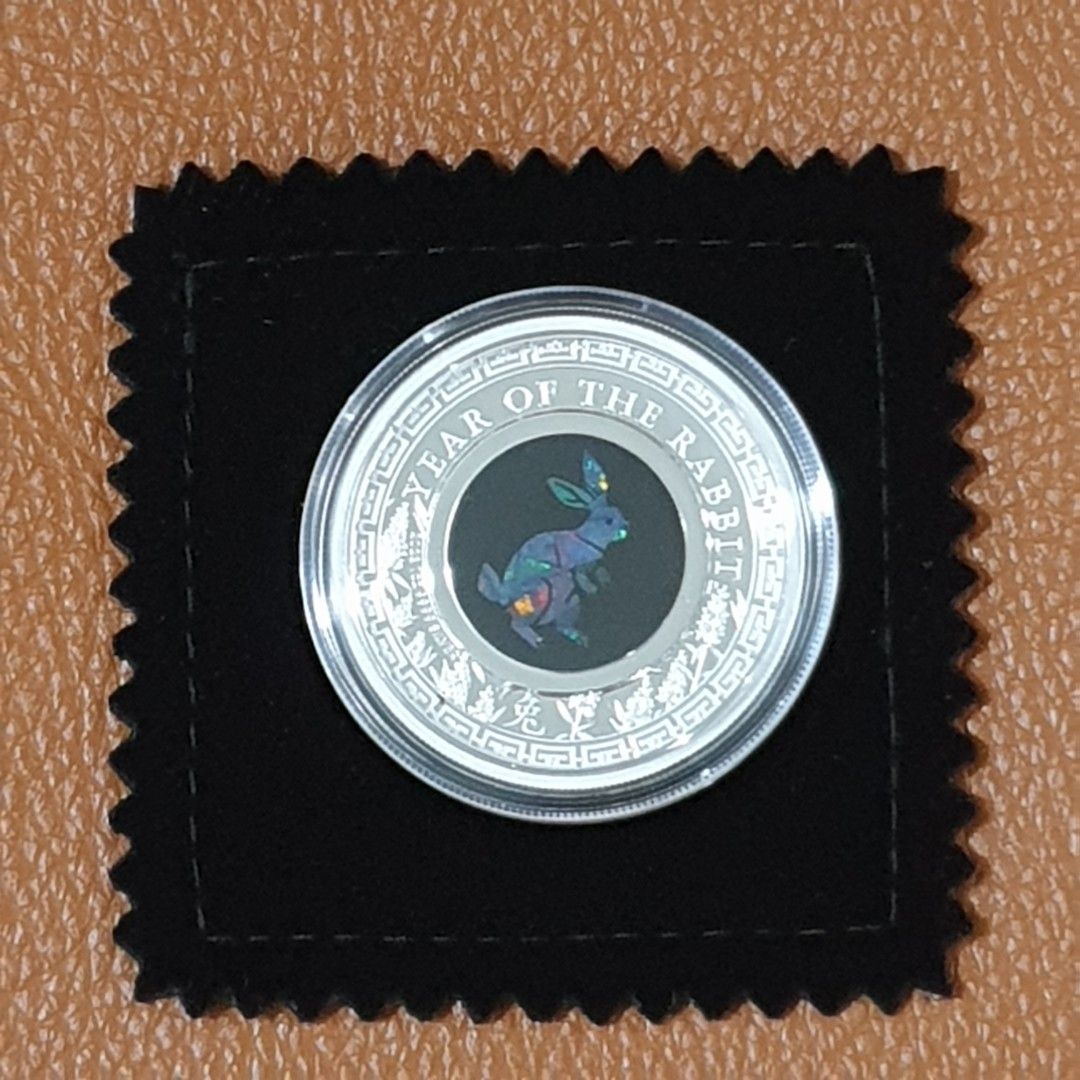 2023 PERTH MINT AUSTRALIA OPAL SERIES YEAR OF THE RABBIT 1oz SILVER ...