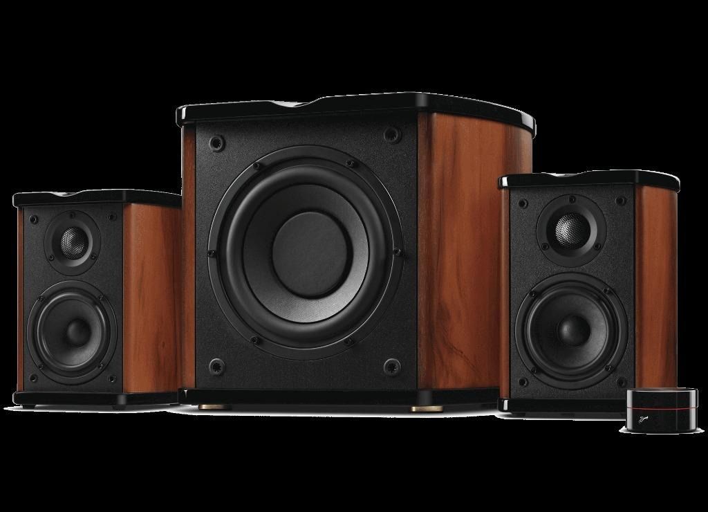 3645) Swan Speakers - M50W - Powered 2.1 Bookshelf Speakers, Audio ...