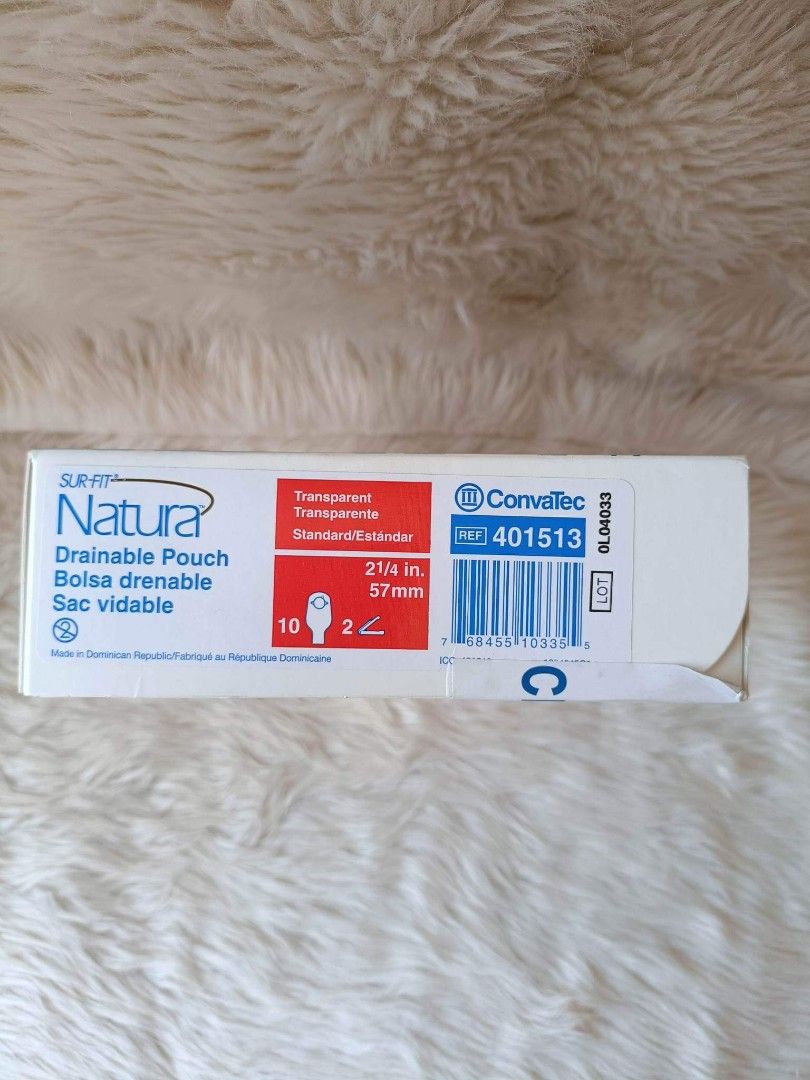 57mm Convatec Colostomy Bag Flexible Stomahesive & Opaque Drainable Pouches(10Sets), Health ...