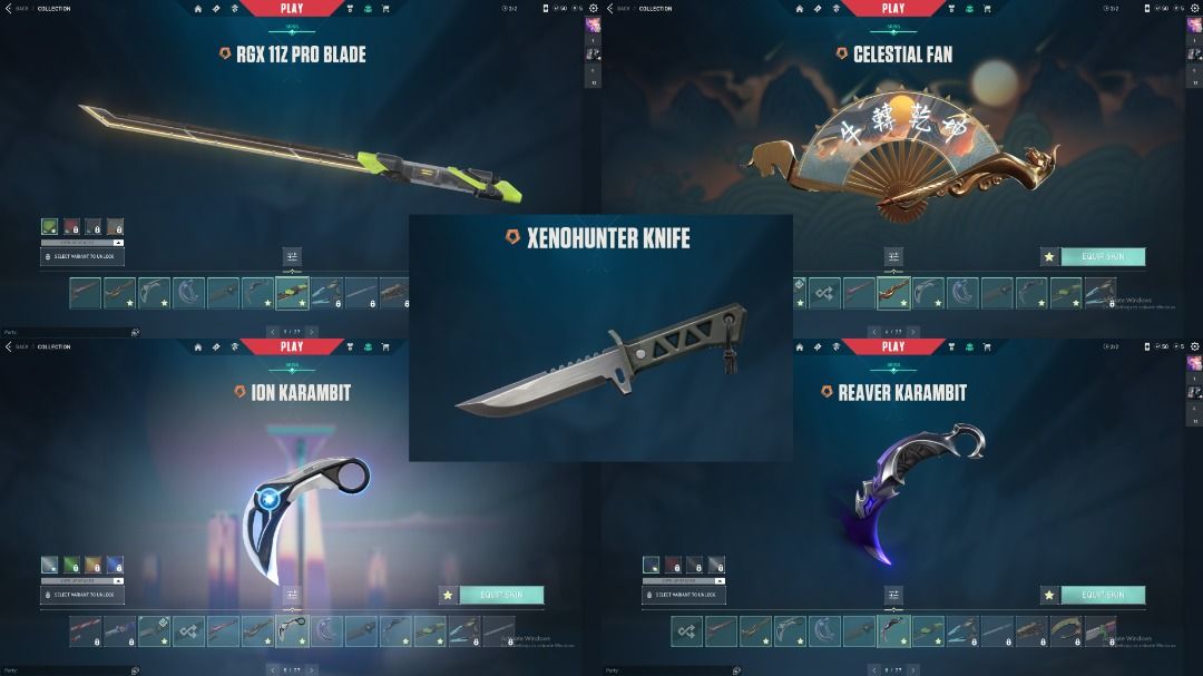 75% OFF! Beautiful Valorant Account - Xenohunter Knife, Ion Karambit ...