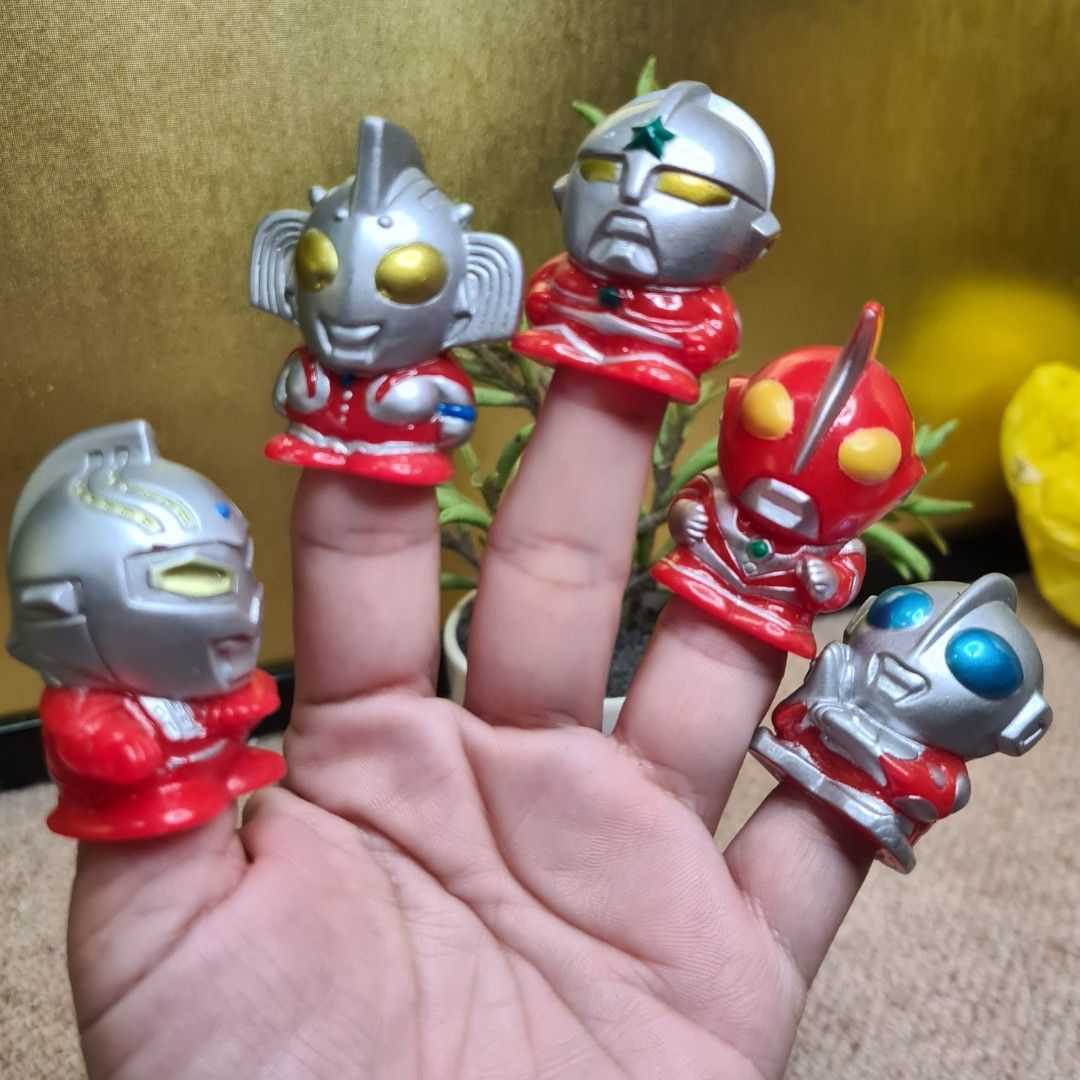 7 PCS. FINGER PUPPETS ULTRAMAN HERO COLLECTIBLES (TAKE ALL), Hobbies ...