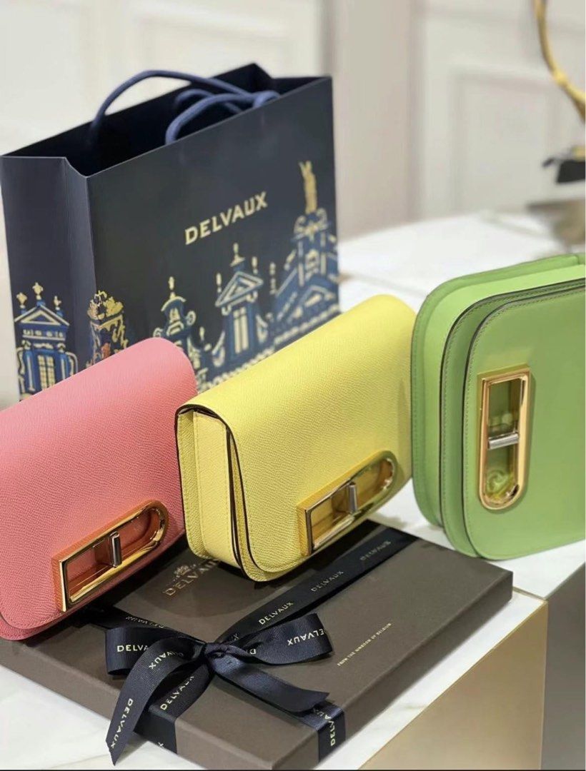 現貨 歐洲代購 100% new and authentic Delvaux Cool box Nano , pin, cool box mini, 名牌, 手袋及銀包 - Carousell