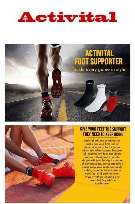 (買多平多! $60/1; $100/2; $200/5 ) 現貨歐美沒有原包裝 - Activital Foot Supporter ...