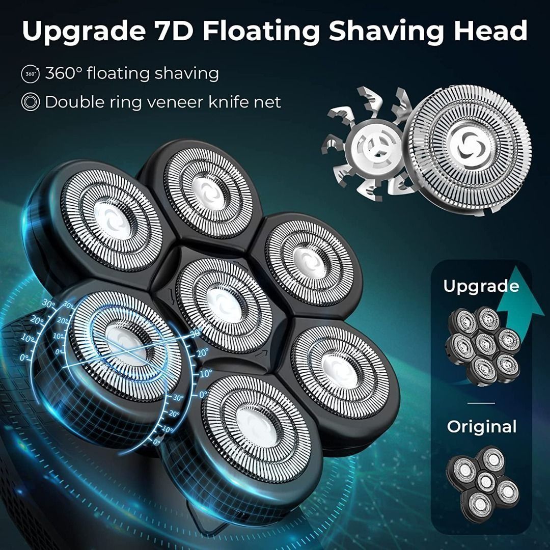 ⚡ [C4495] ⚡ Head Shaver for Bald Men KENSEN Electric Shavers Men 5 in 1 ...