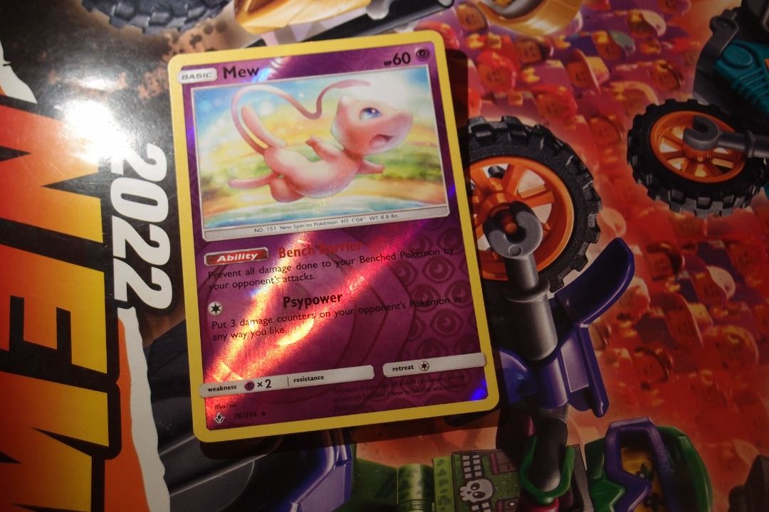 夢夢 Mew Reverse Rare Black STAR Holo-Foil 超閃 English 美版 PTCG Pokemon 卡 咭 ...