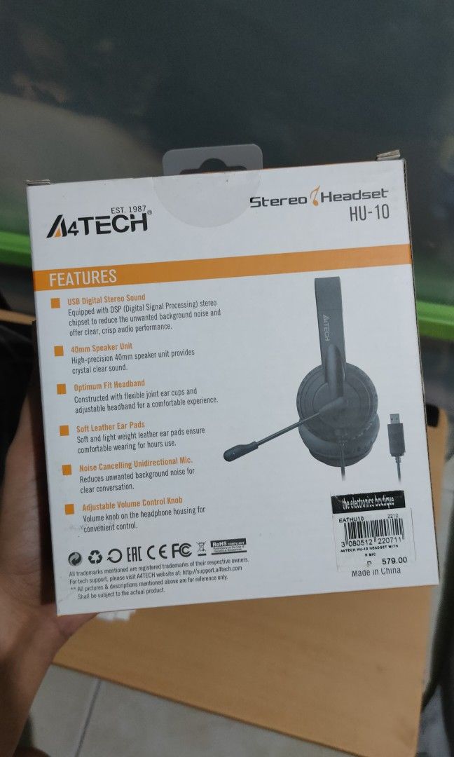 A4 Tech USB Stereo Headset, Audio, Headphones & Headsets on Carousell