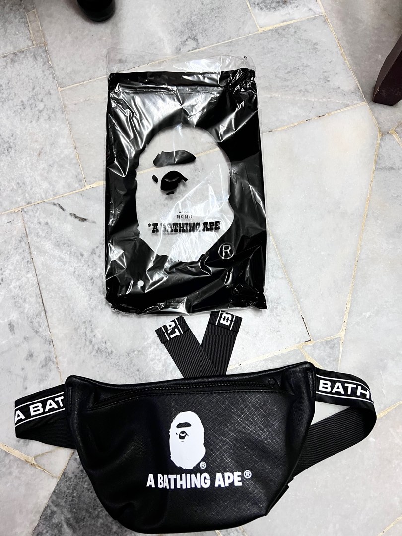 A Bathing Ape Pouch Bag (100% original), Men's Fashion, Bags, Belt bags ...
