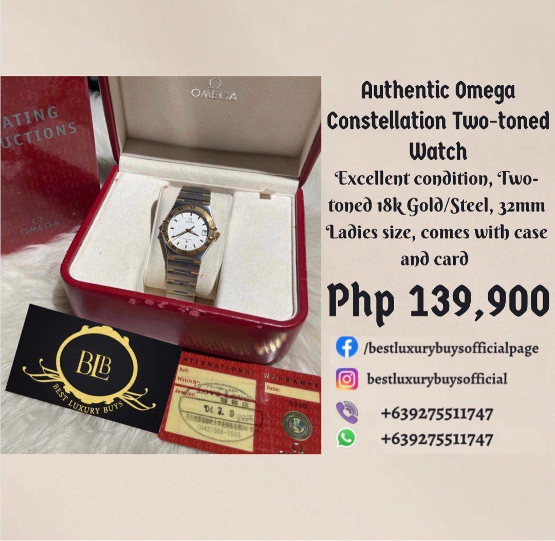 Authentic Omega Constellation 32mm Two toned 18k and Steel Luxury Watch ...