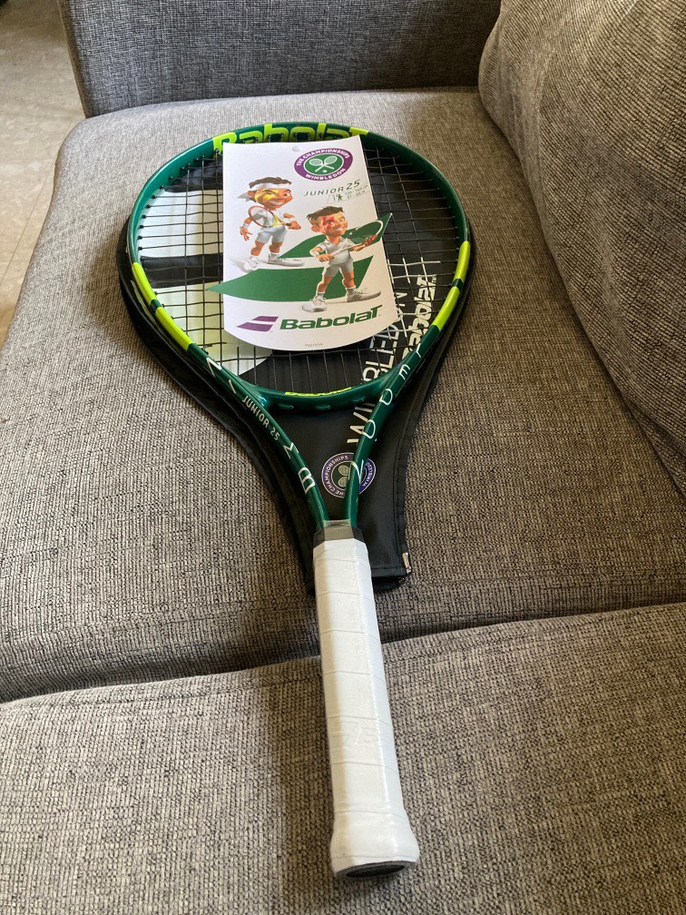 Babolat limited ed wimbledon jr tennis racket, Sports Equipment, Sports ...