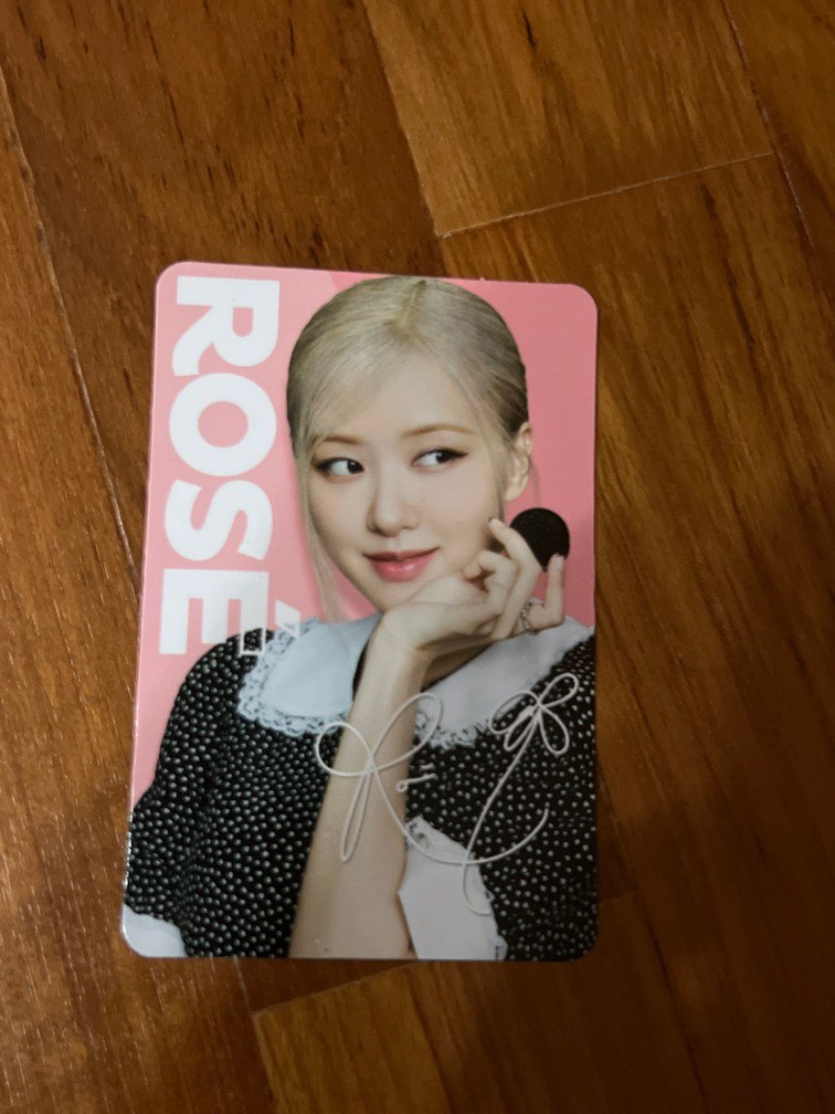 BLACKPINK X OREO ROSE 04 PHOTOCARD, Hobbies & Toys, Memorabilia ...