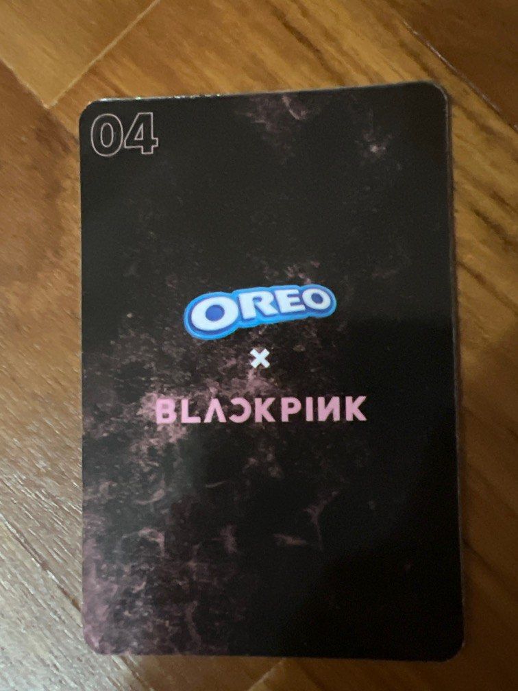 BLACKPINK X OREO ROSE 04 PHOTOCARD, Hobbies & Toys, Memorabilia ...