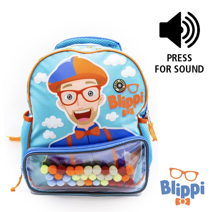 Blippi Backpack with sound Official Merchandise, Hobbies & Toys ...
