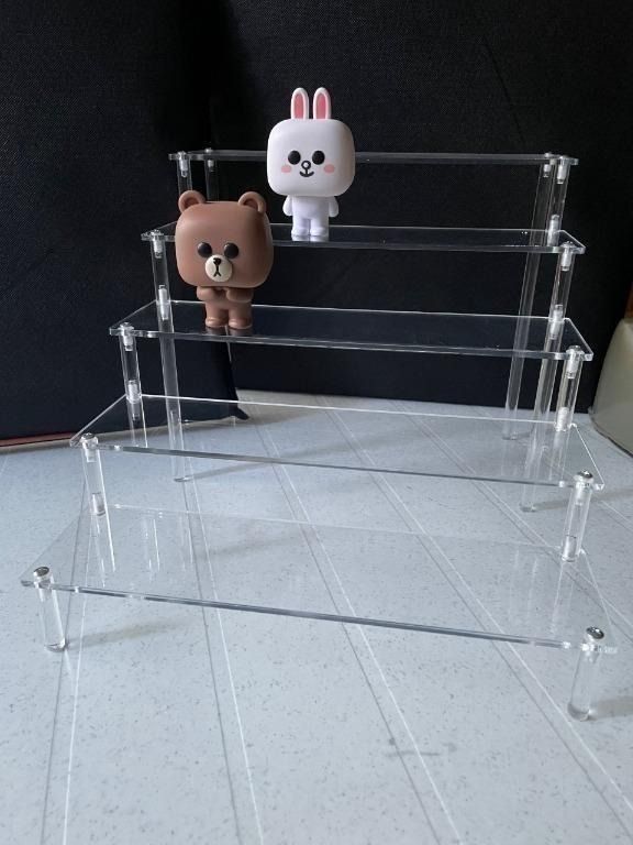 BN 5 levels Acrylic Display Transparent Case Shelving Unit for ...