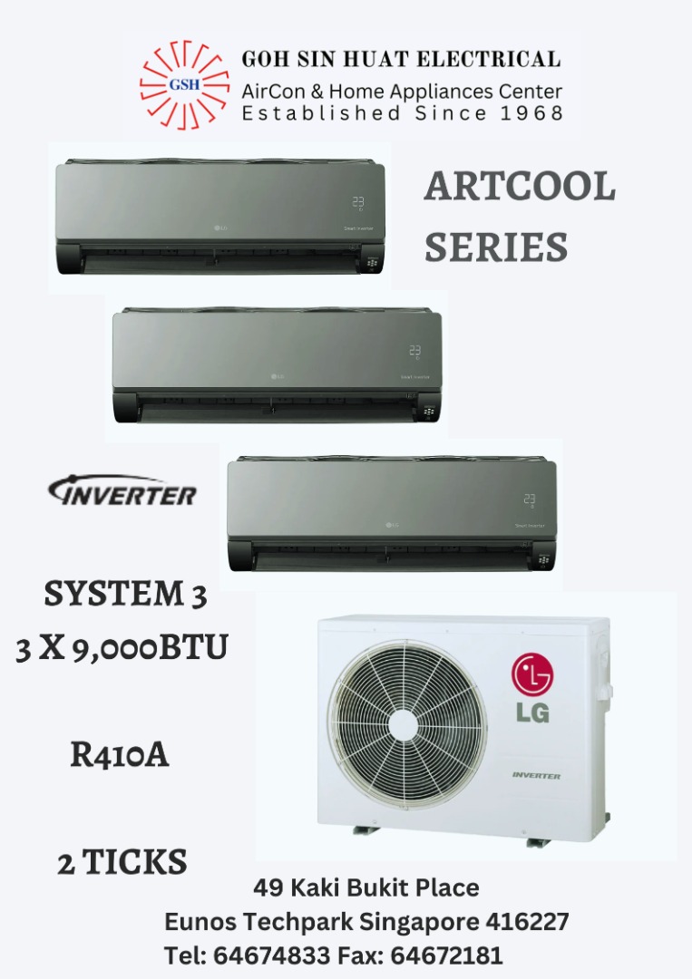 *NEW INSTALLATION* LG System 3 Aircon - ARTCOOL, TV & Home Appliances ...