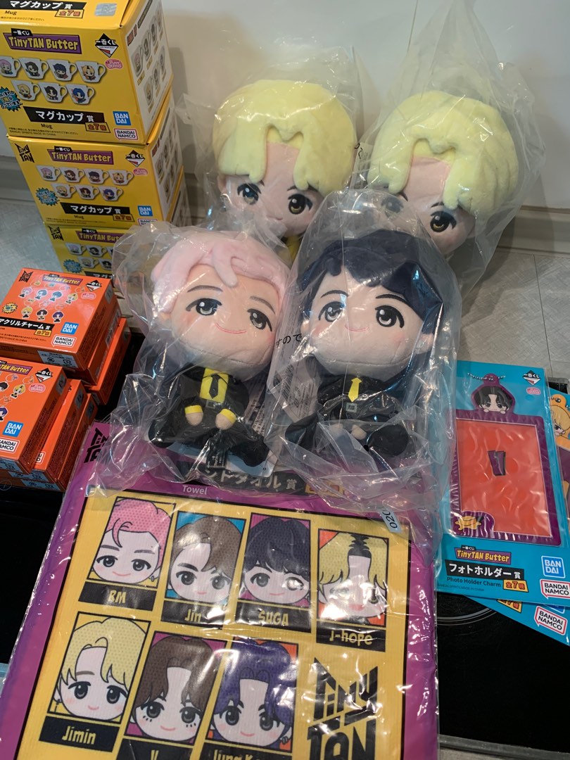 BTS TinyTAN Butter Kuji RM Jin Suga JHope Jimin V JungKook, Hobbies & Toys, Memorabilia ...