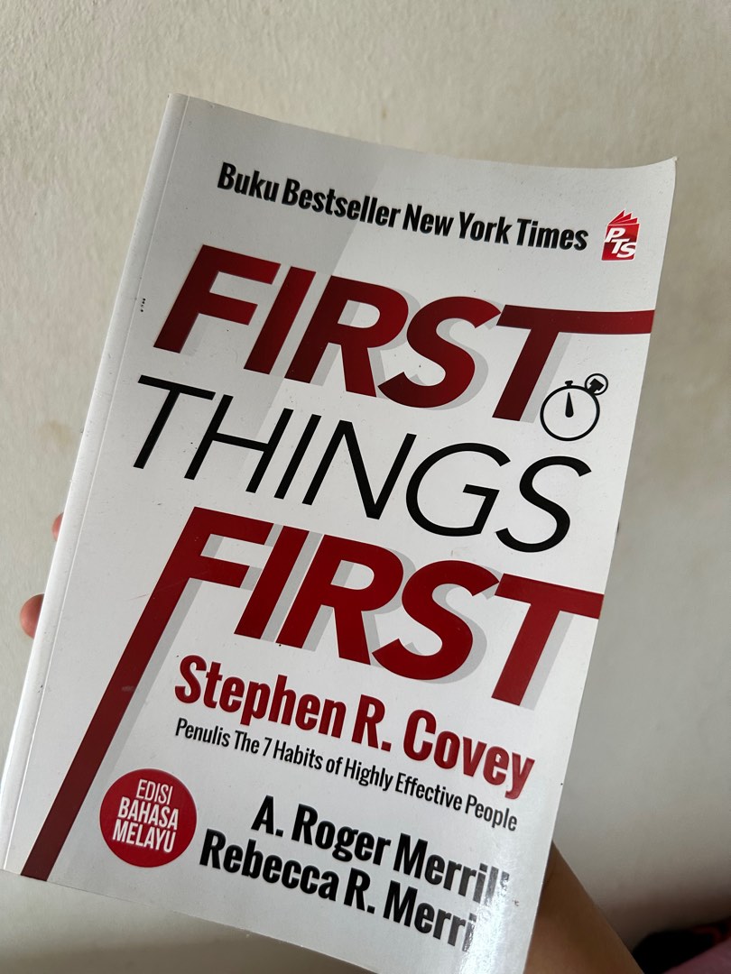 buku first things first by stephen r.covey, Hobbies & Toys, Books ...