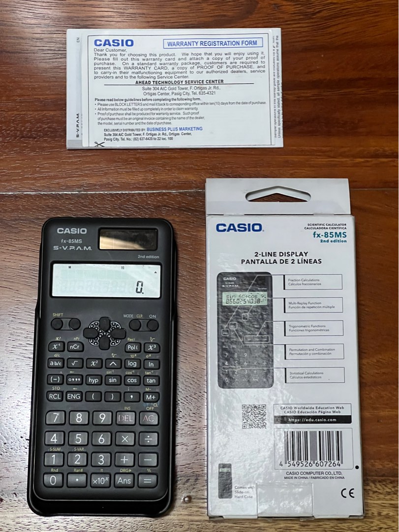 CALCULATOR CASIO FX-85MS 2nd, Computers & Tech, Office & Business ...