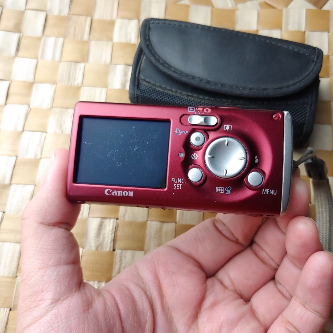 Canon Red Candy Bar IXY Digital Vintage Output Digicam Camera ...