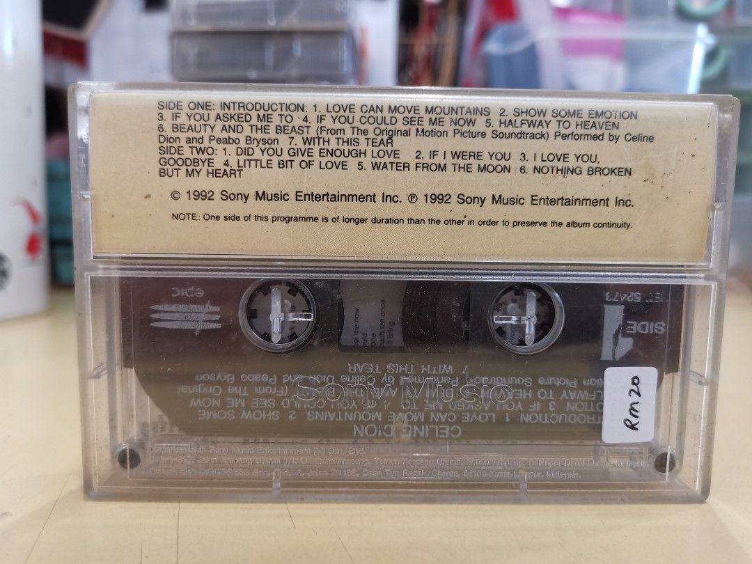 (Cassette) CELINE DION Celine Dion, Hobbies & Toys, Music & Media, CDs & DVDs on Carousell