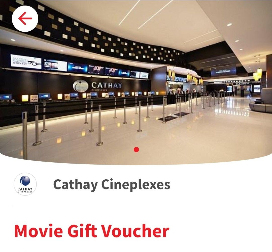 Cathay Cineplexes Everyday Movie Voucher, Tickets & Vouchers, Vouchers ...