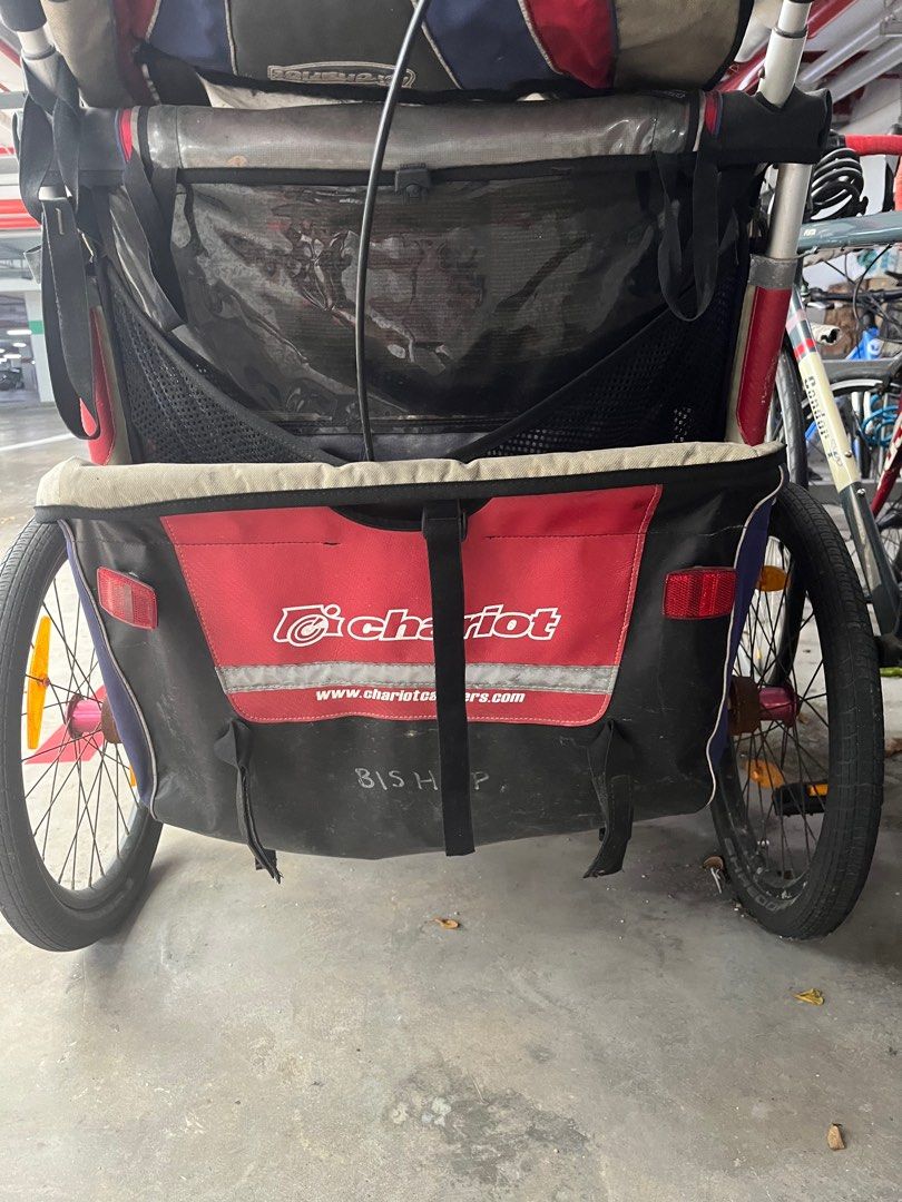 Chariot cx2 double running pram and bike trailer thule, Babies & Kids ...