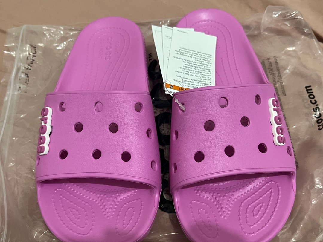 Classic Crocs Slide, Women's Fashion, Footwear, Flats & Sandals on ...