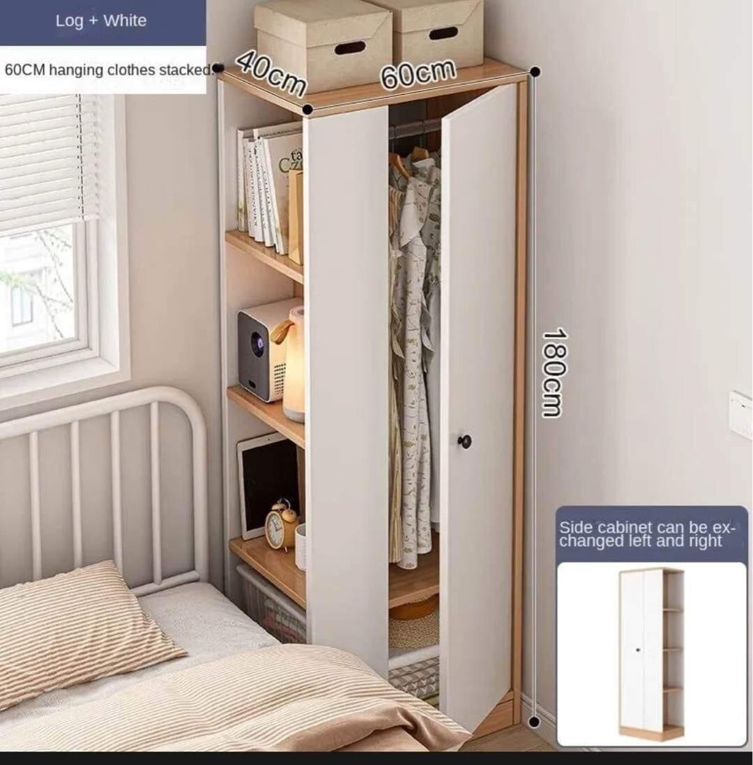 CLOTHES CABINET WITH SHELVES, Furniture & Home Living, Home Improvement ...
