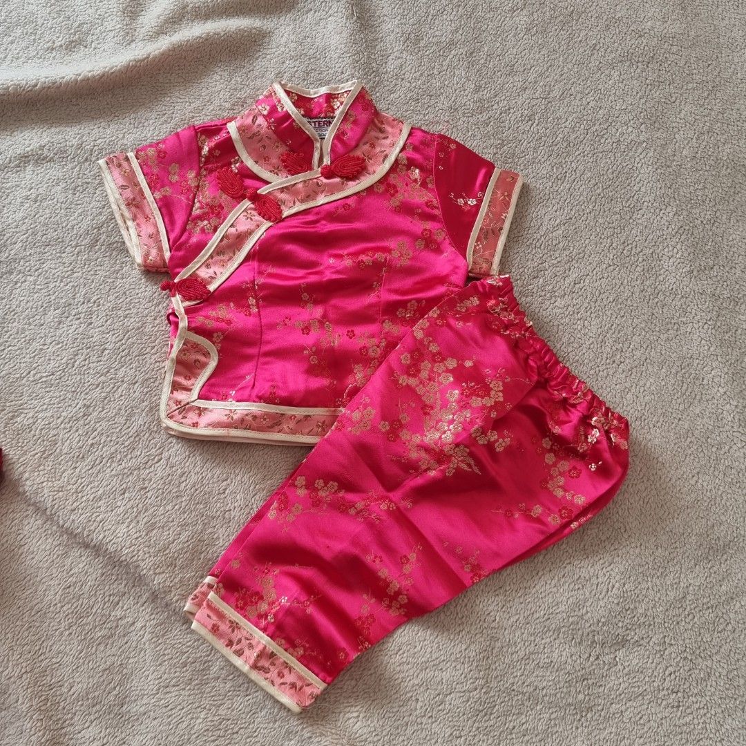 CNY clothes set, Babies & Kids, Babies & Kids Fashion on Carousell