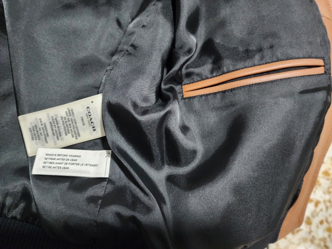 Coach varsity leather baseball jacket, Men's Fashion, Coats, Jackets ...