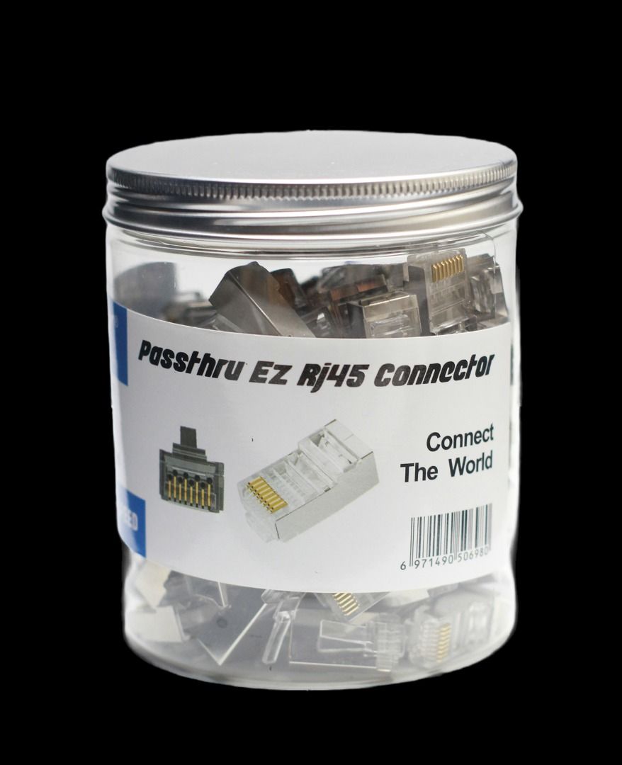 COMLINK PASSTHRU/ TAGUSAN RC-EZM100, METAL SHIELDED EZ RJ45 CONNECTOR ...