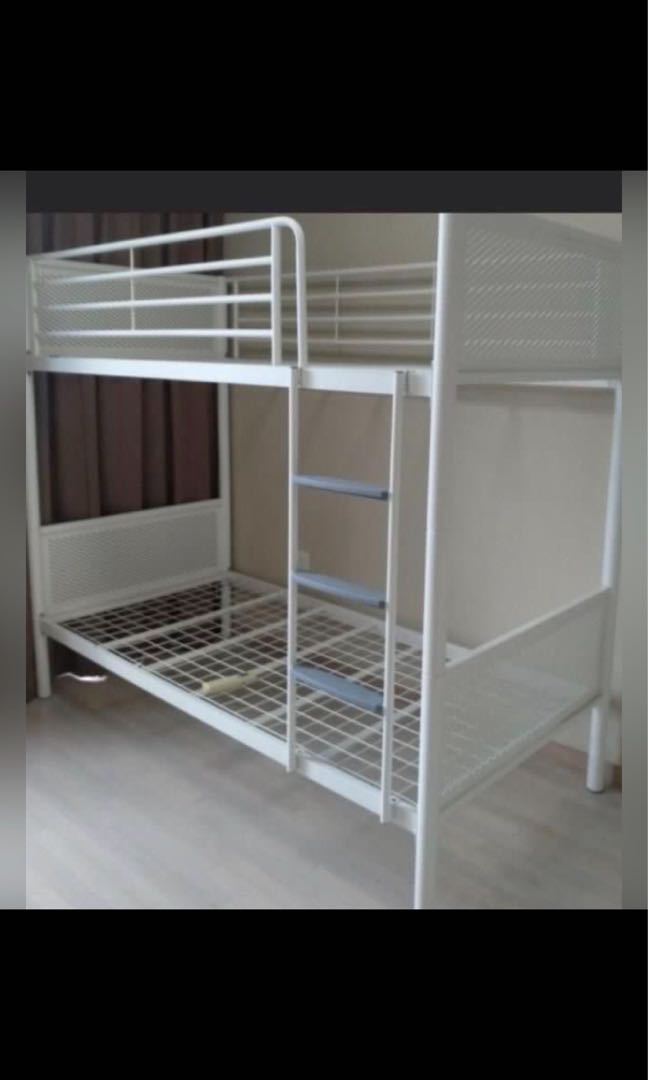 Court double decker, very firm double decker, bunk bed, white double ...