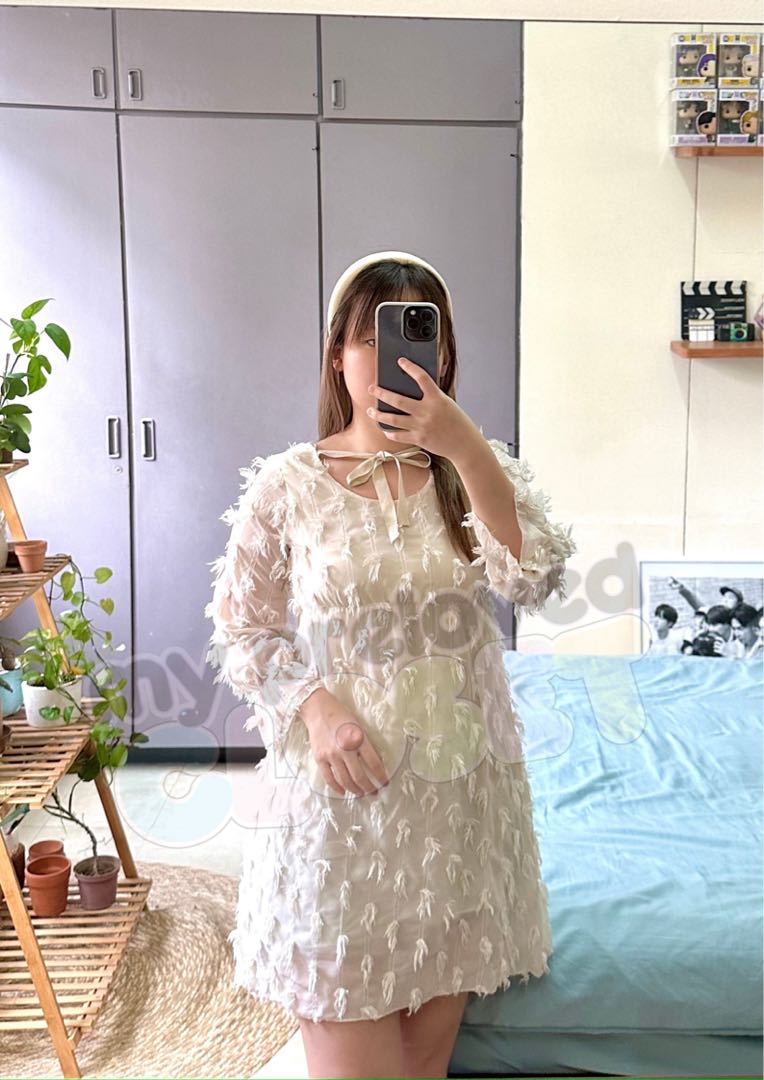 Cream Mini Dress on Carousell