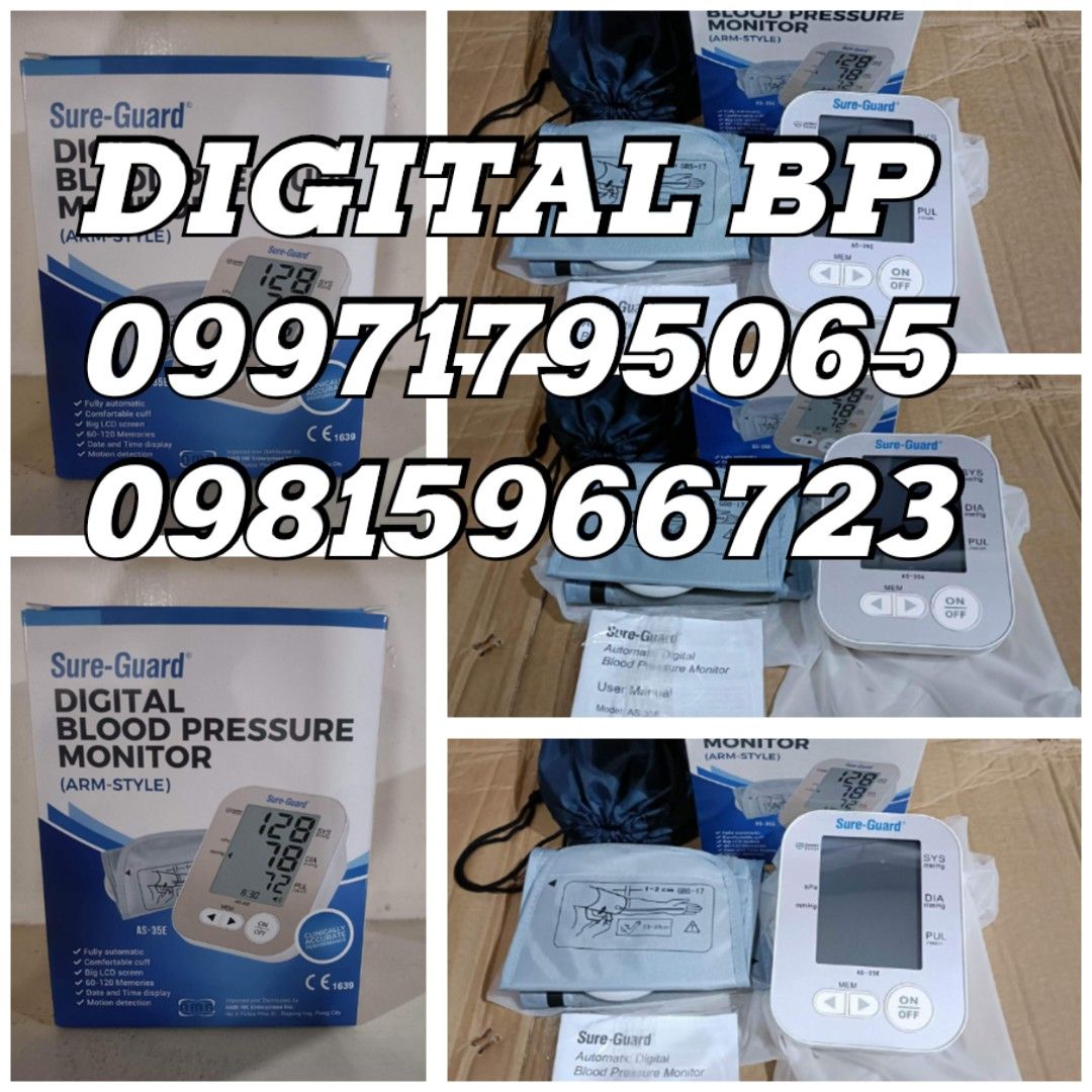 *-Digital BP-*sure-guard, Health & Nutrition, Health Monitors ...