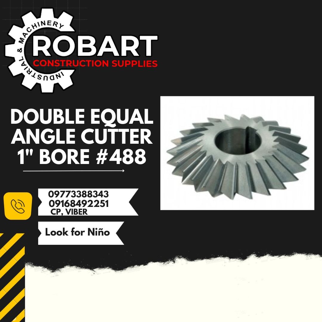 DOUBLE EQUAL ANGLE CUTTER 1" BORE #488, Commercial & Industrial ...