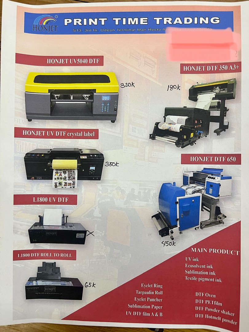 DTF PRINTING & MACHINE, Hobbies & Toys, Stationary & Craft, Art ...
