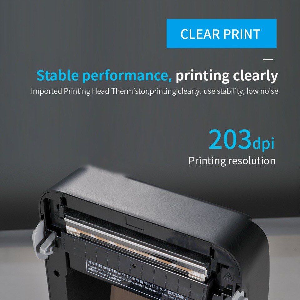 Easylabeltech USB /Bluetooth /WiFi Thermal Printer for Waybill Barcode ...